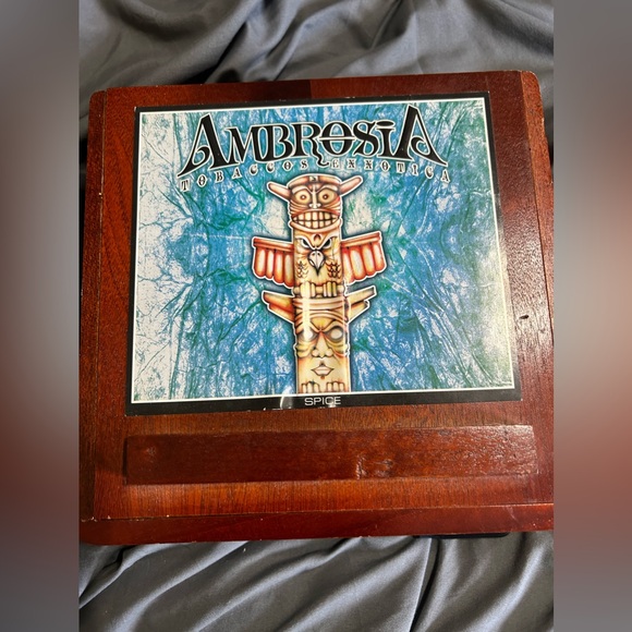 Other | Ambrosia Wooden Cigar Box | Poshmark